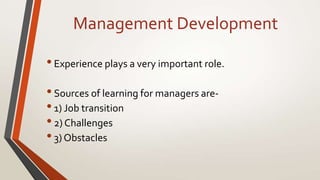 Management development methods | PPTX