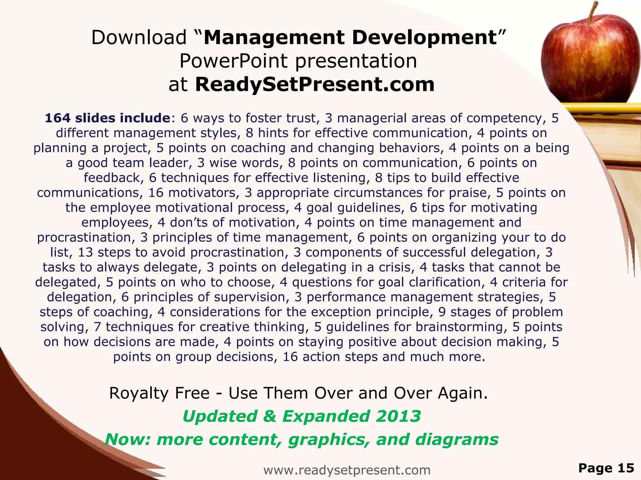 Management Development (Modern) PowerPoint Content | PPT