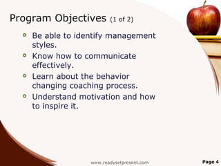 Management developmentmodernsamplefinal | PPT