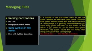 Management file and directory in linux | PPSX