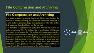 Management file and directory in linux | PPSX