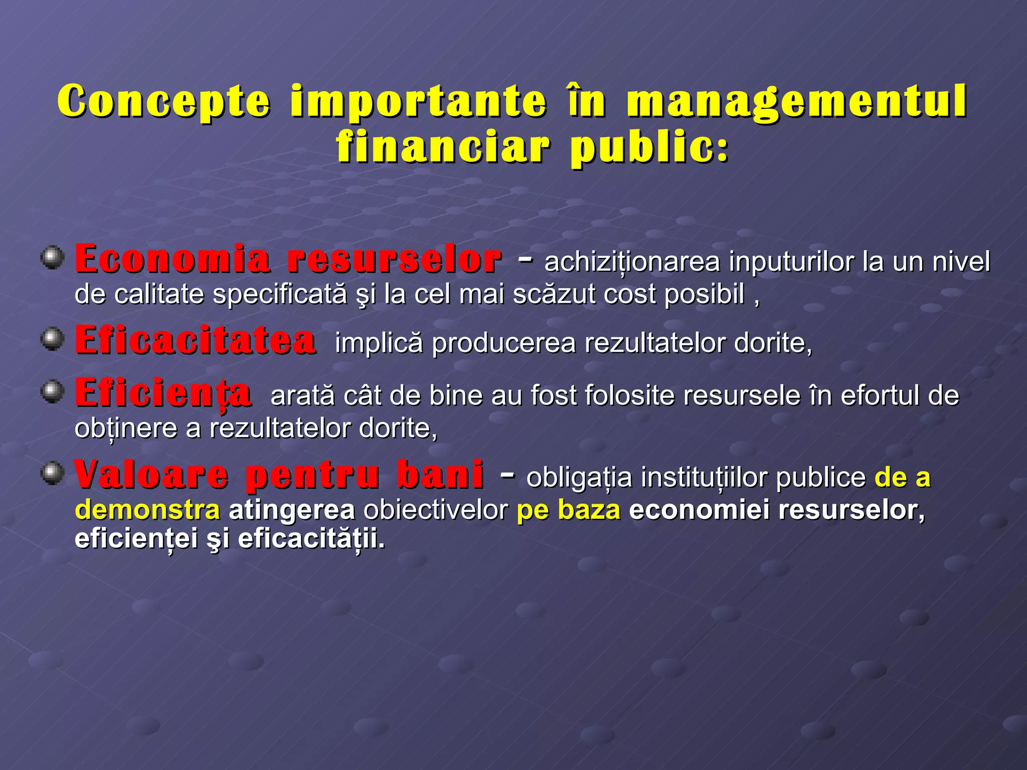 Management Financiar Public | PPT