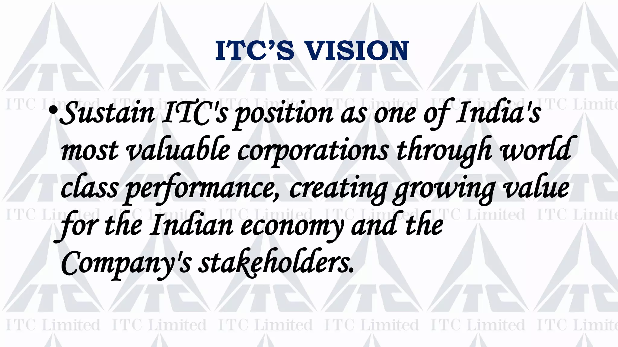 Management foundation, ITC Company Organizational Structure ,AMITY ...