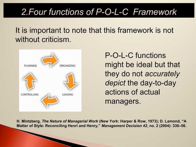 Management Framework POLC | PPT