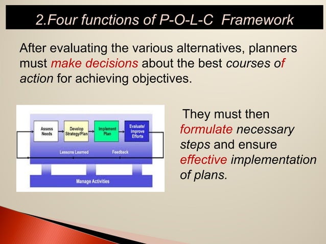 Management Framework POLC | PPT