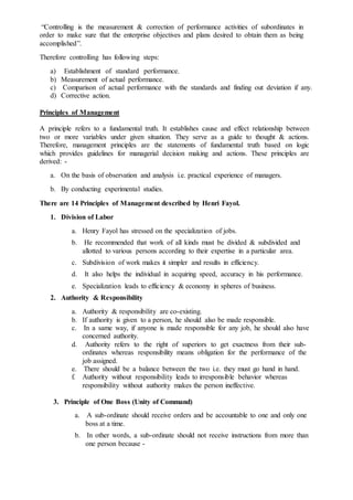 Management function notes by Malay Ghosh | DOC | Executive Leadership ...