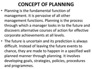 MANAGEMENT FUNCTION( PLANNING).pptx