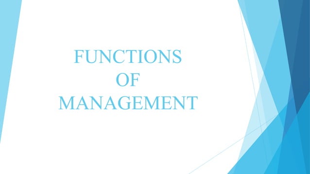 Management functions | PPT