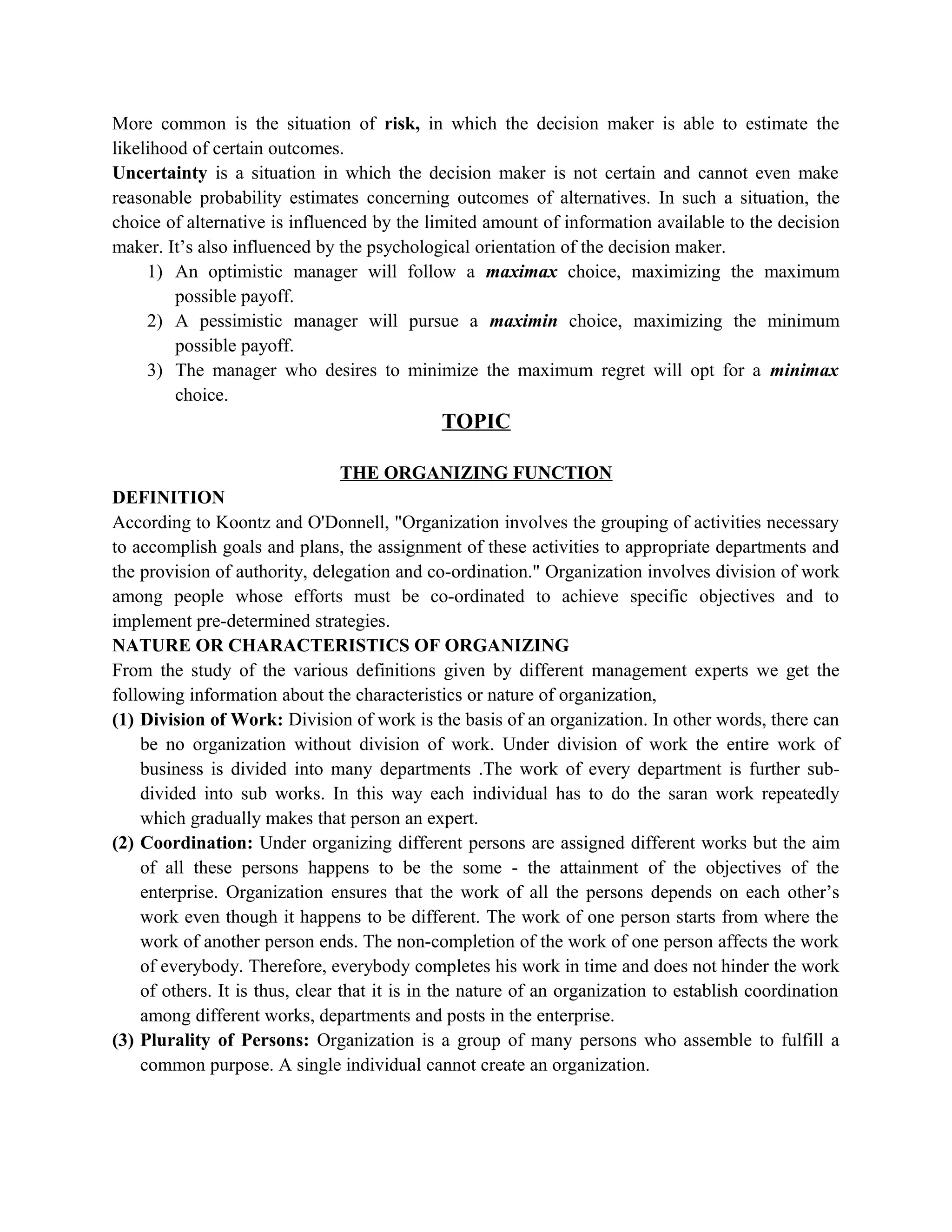 Management functions | DOC