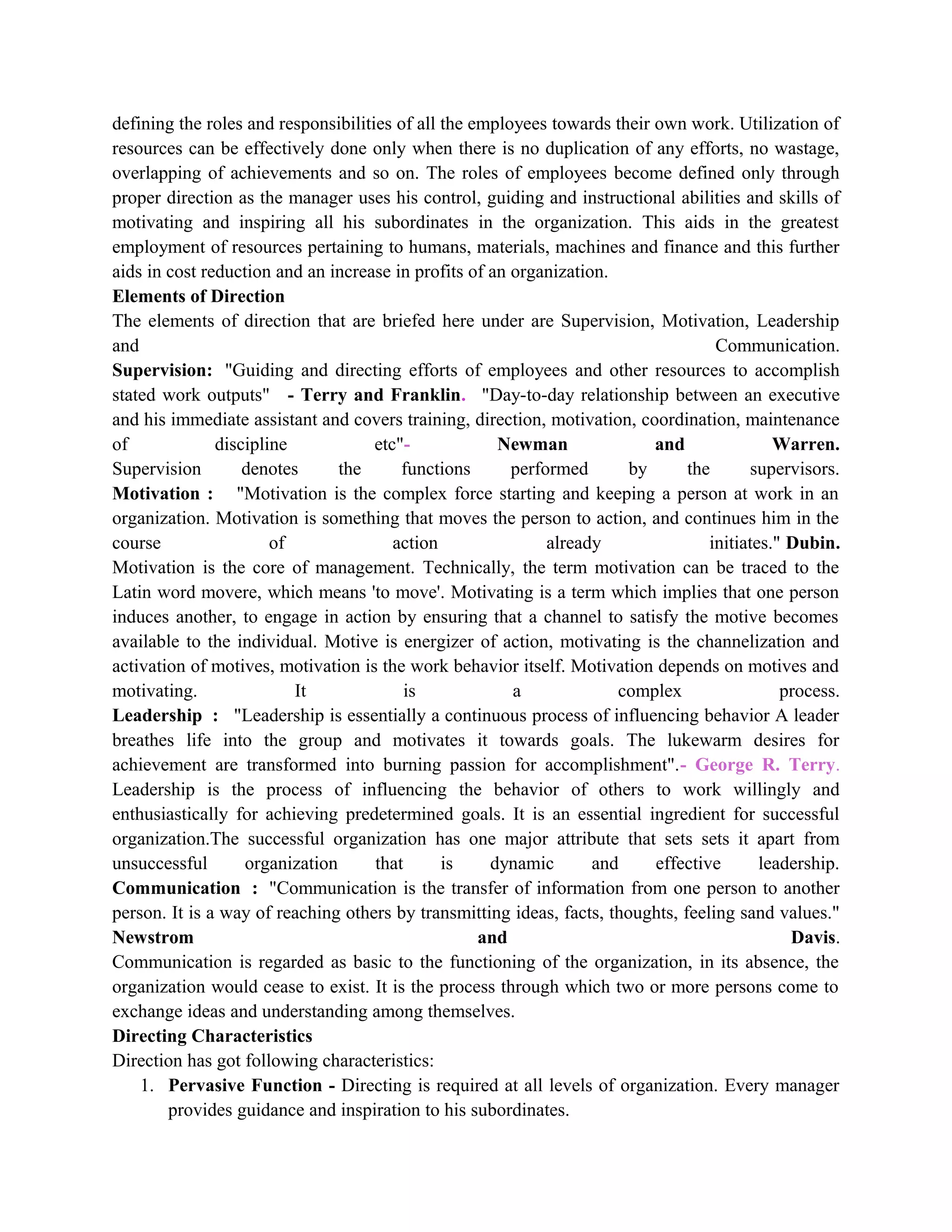 Management functions | DOC