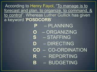 MANAGEMENT FUNCTIONS FOR AN ENTREPRENEUR | PPT