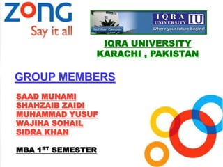 Management functions in zong | PPTX