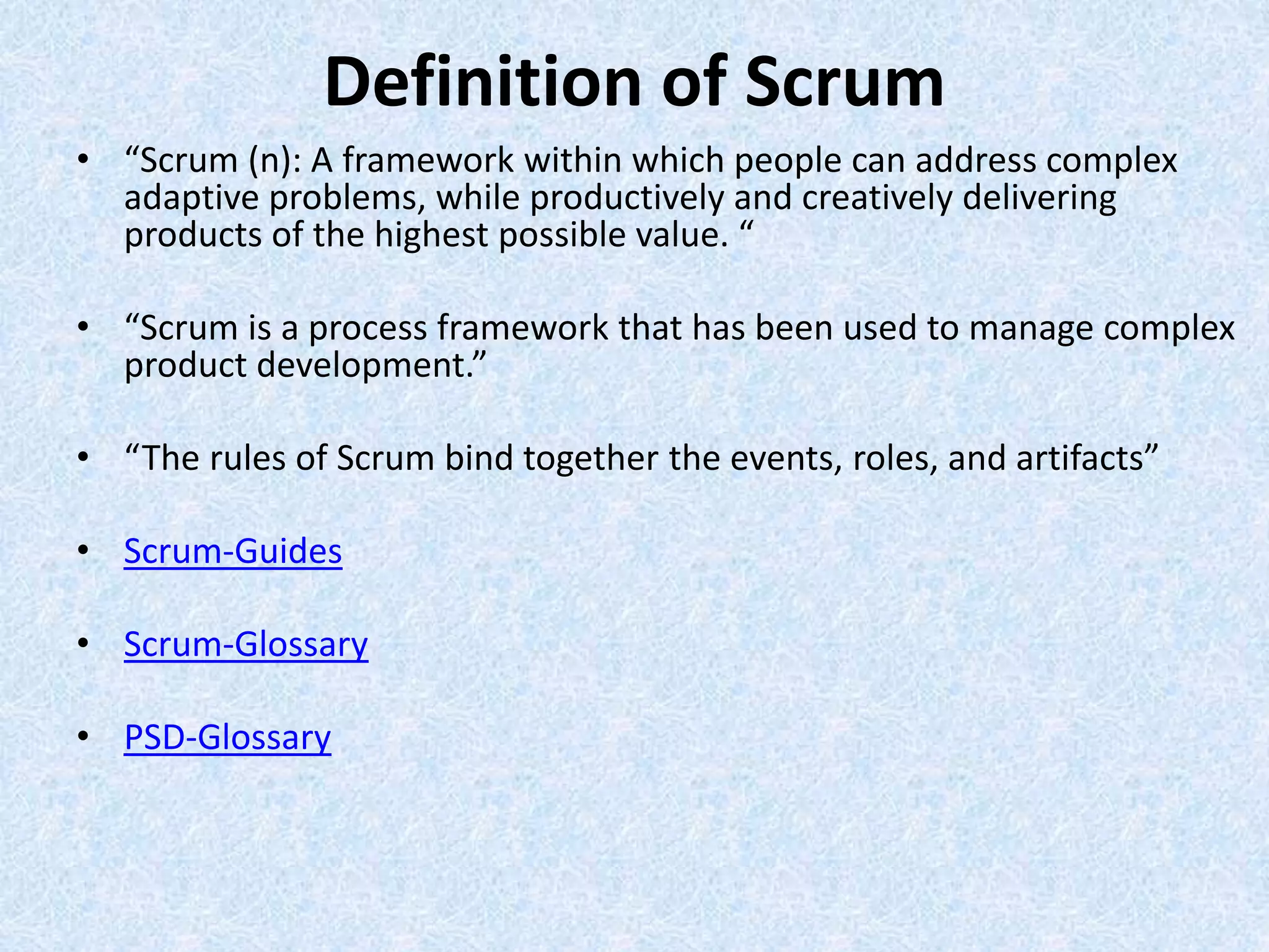 Management fundamentals scrum 101 | PPSX