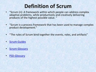 Management fundamentals scrum 101 | PPSX