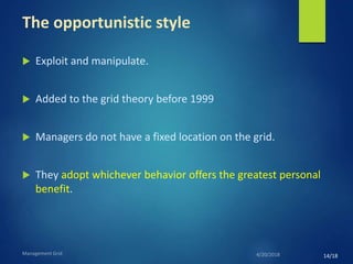 Management grid | PPTX | Business and Finance