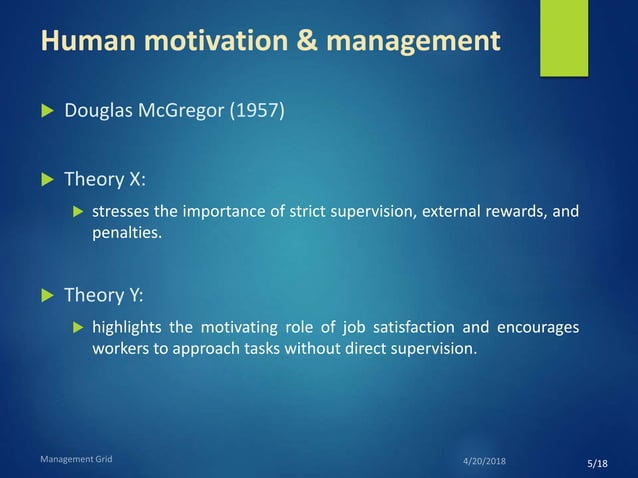 Management grid | PPTX | Business and Finance