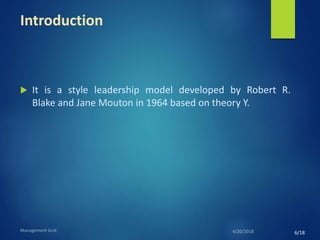 Management grid | PPTX | Business and Finance