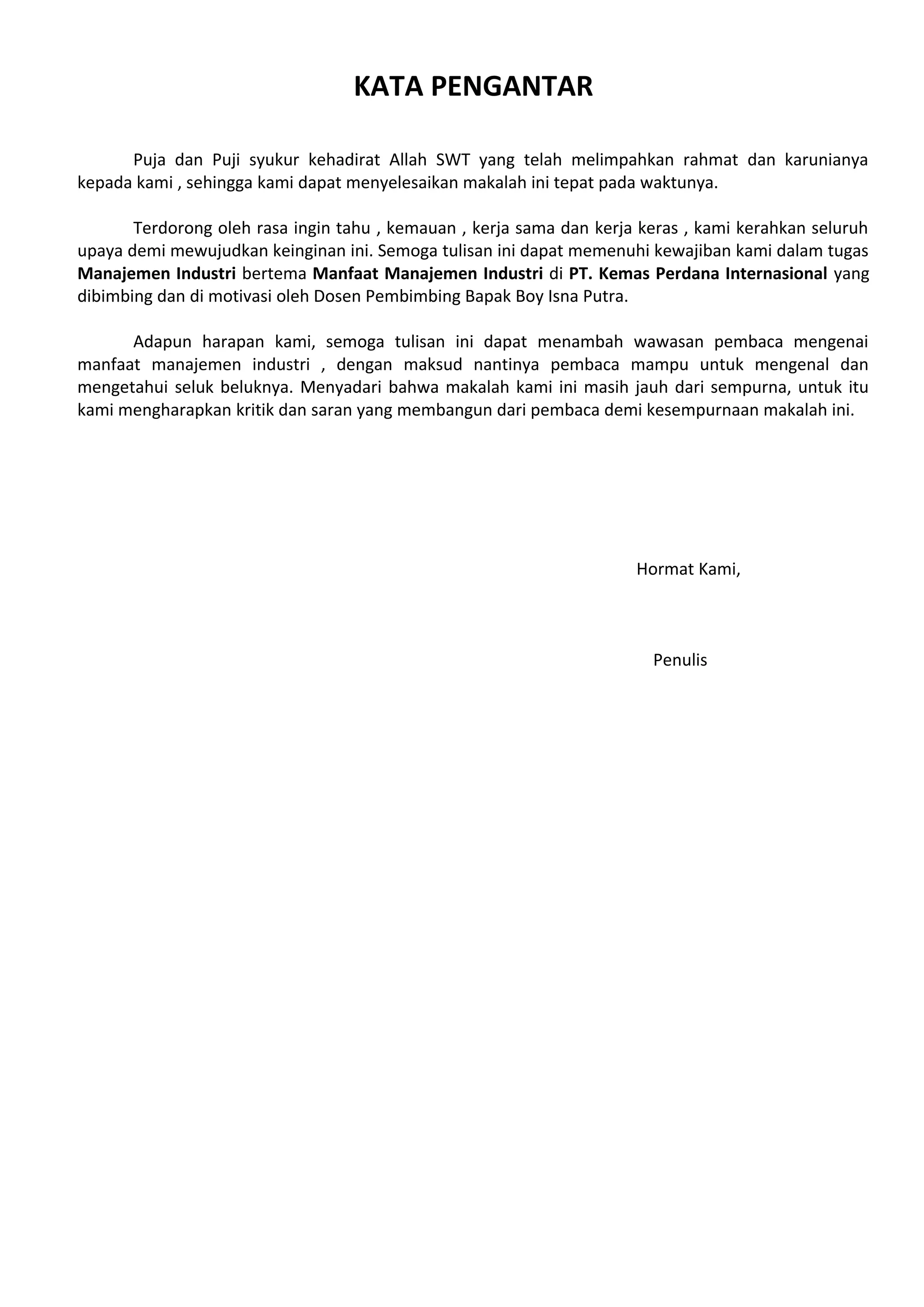 Fungsi Management Industri | PDF