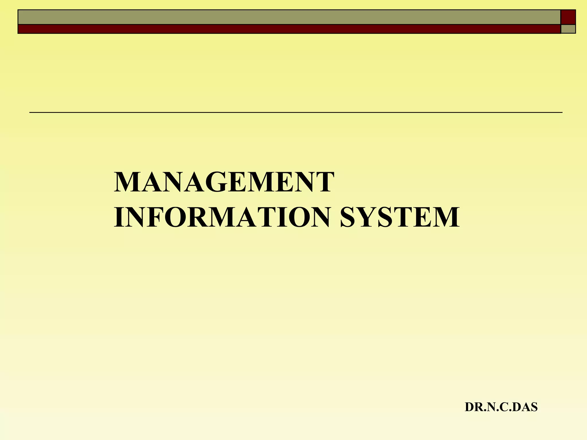 Management information system | PPT