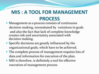 Management information system | PPT