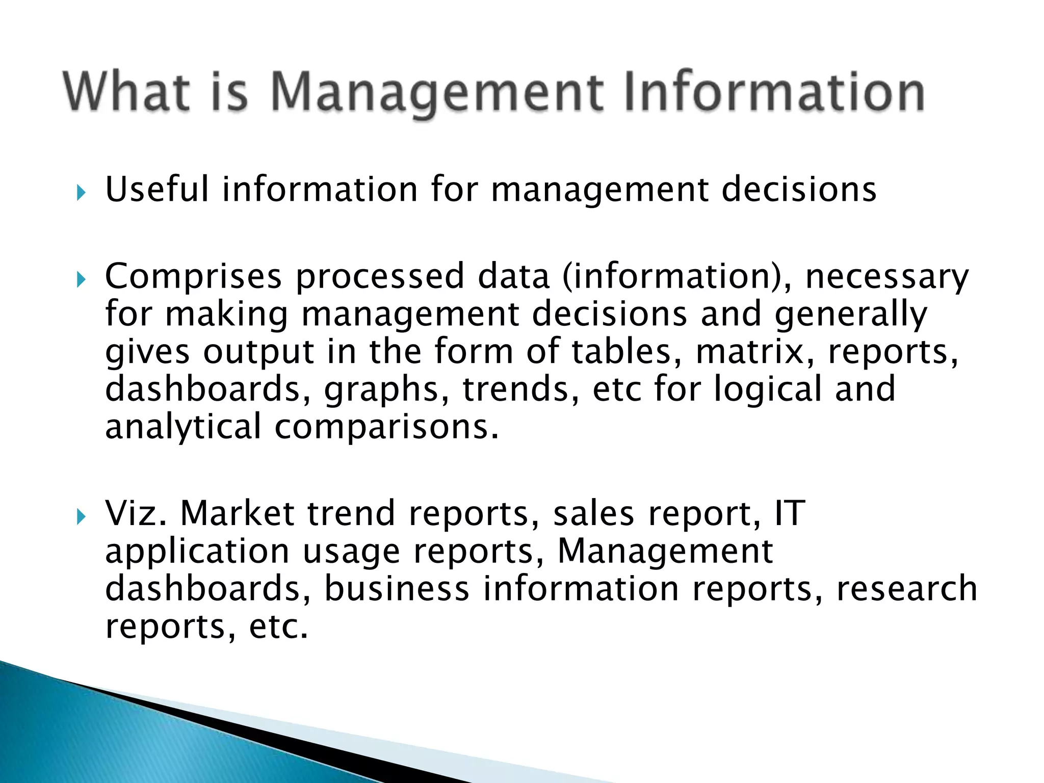 Management information system | PPTX