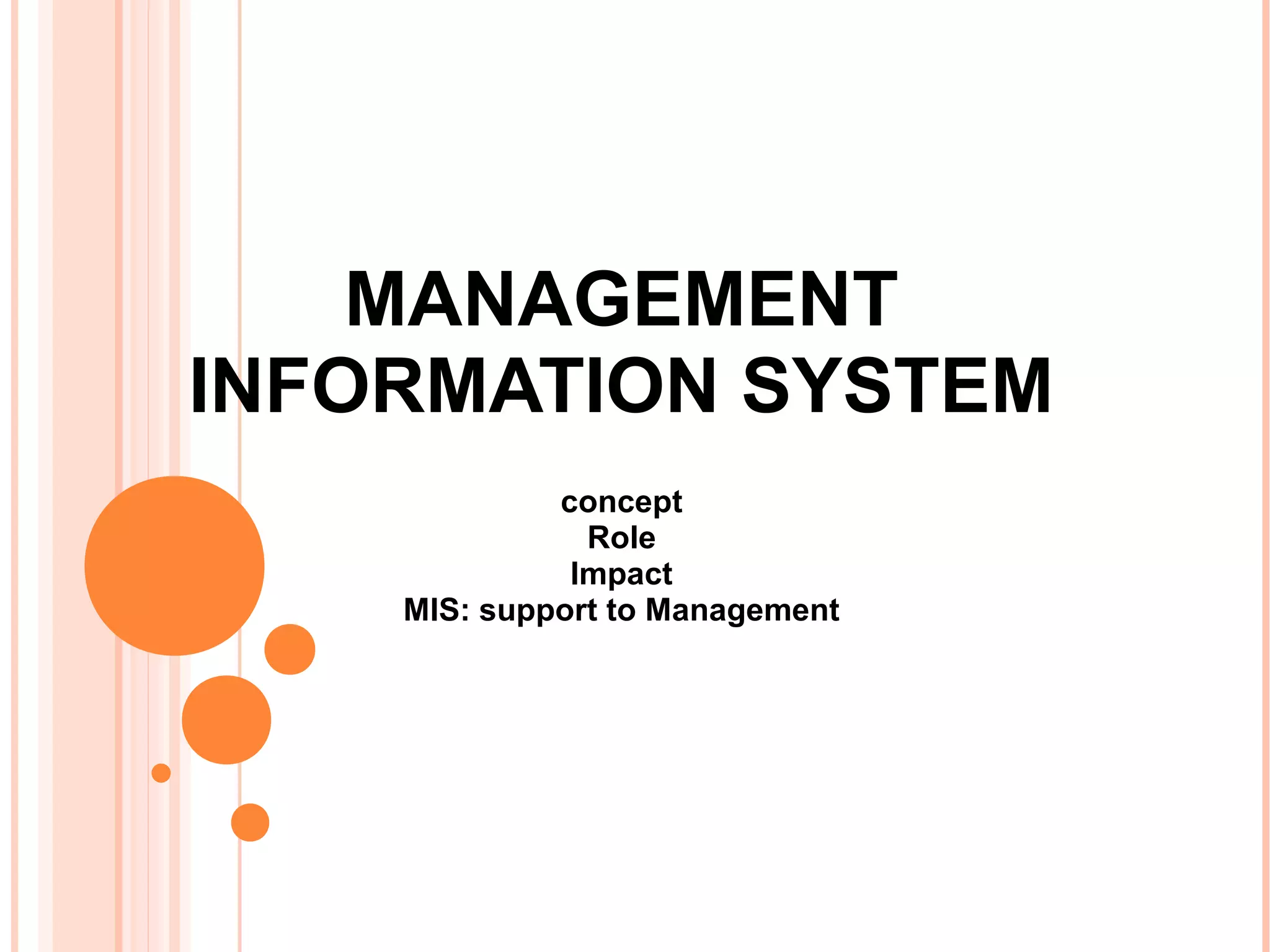Management information system | PPT