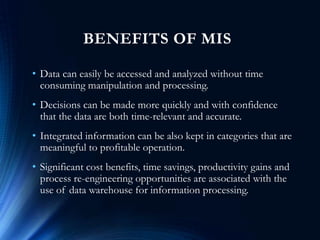 Management information system (MIS) | PPTX