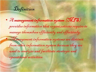 Management information system and types | PPT