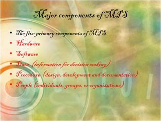 Management information system and types | PPT