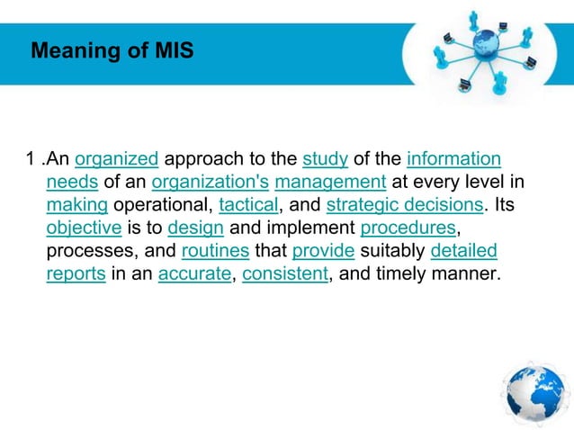 Management information system | PPTX