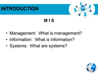 Management information system | PPTX