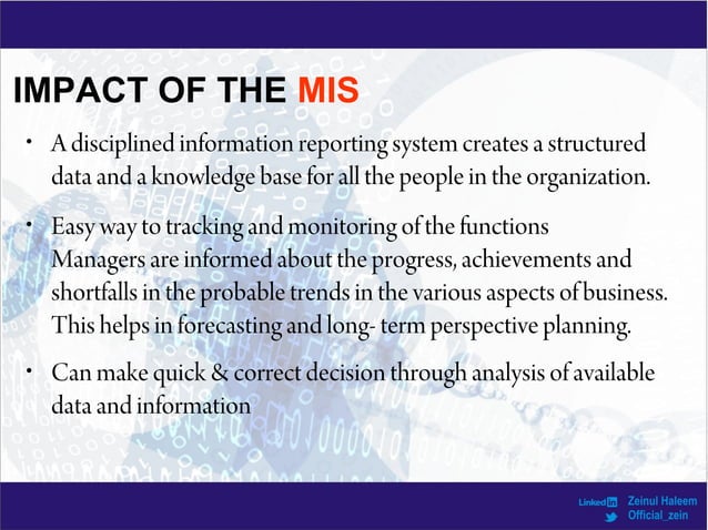 Management Information System