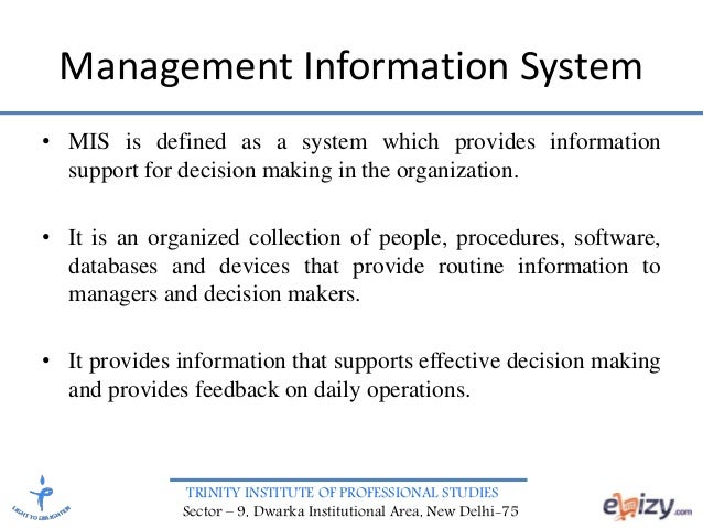 Management information system