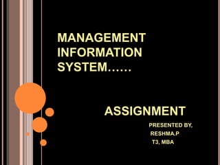 Management information system | PPTX