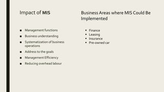 maruti suzuki MIS | PPTX