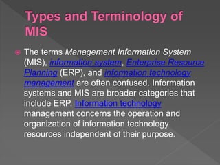 Management information system | PPTX | Operating Systems | Computer ...