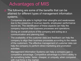 Management information system | PPTX | Operating Systems | Computer ...