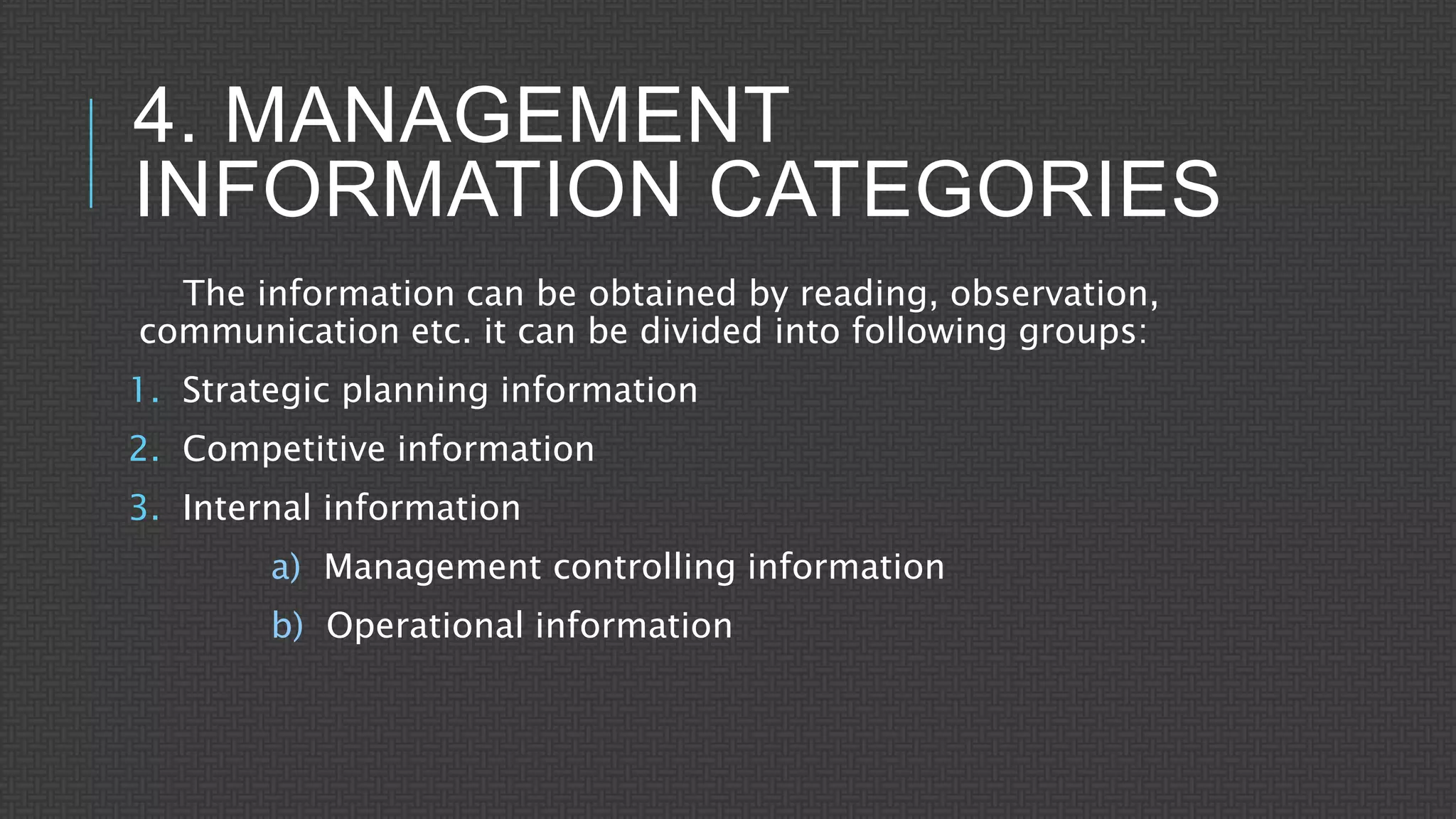 Management information system | PPTX