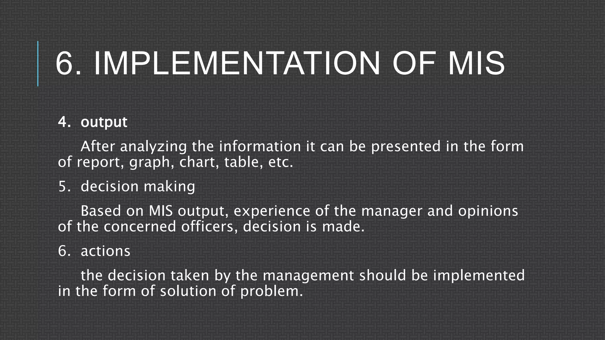 Management information system | PPTX