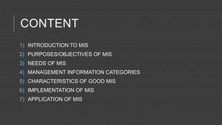 Management information system | PPTX