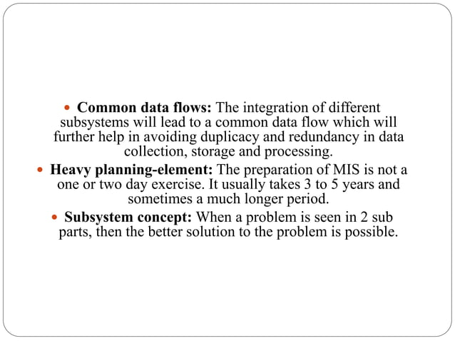 Management information system (MIS) | PPT