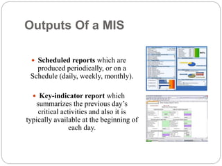 Management information system (MIS) | PPT