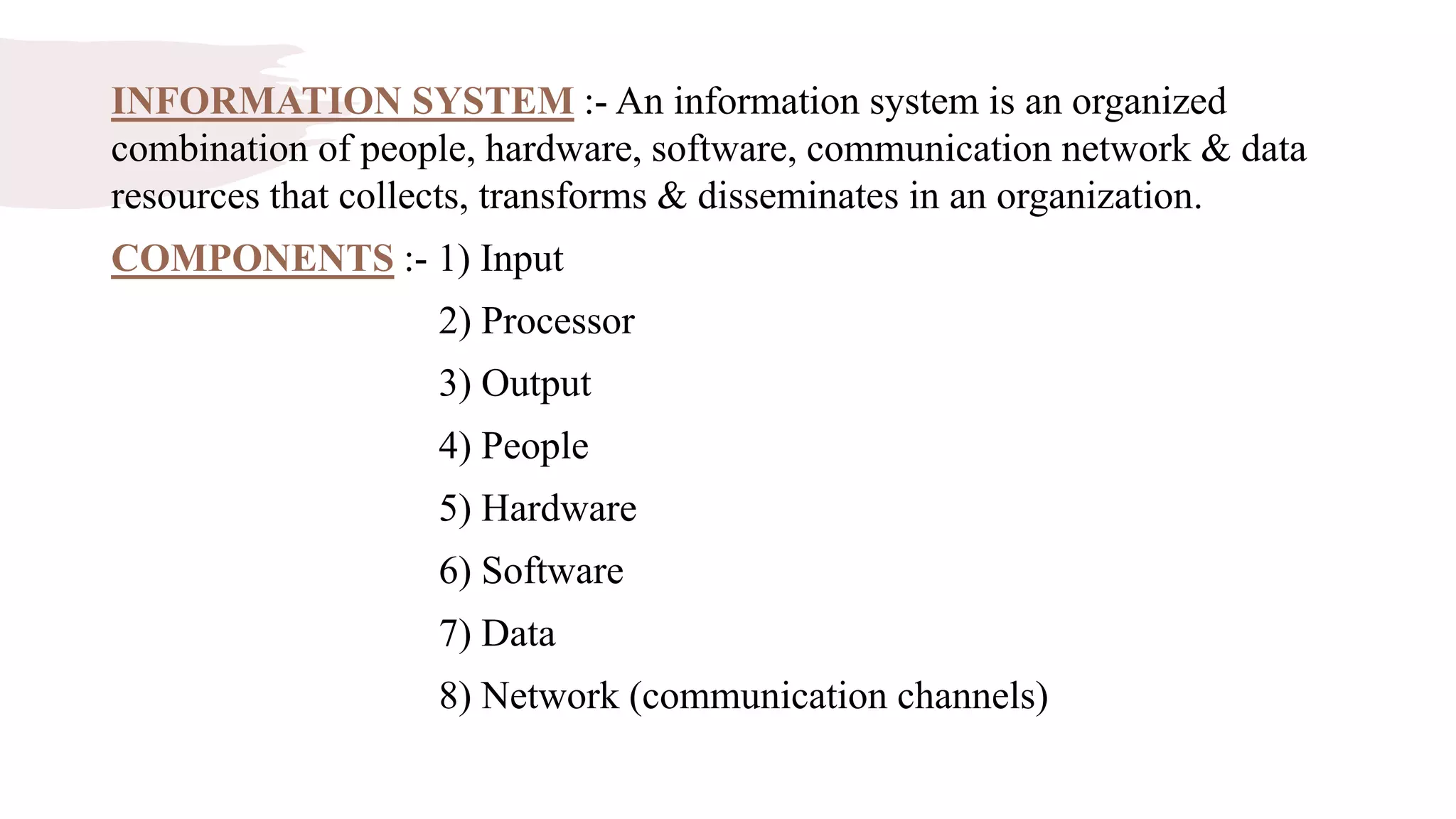 Management information system | PPTX