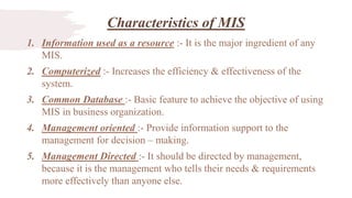 Management information system | PPTX