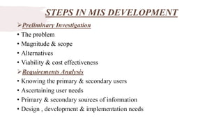 Management information system | PPTX