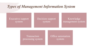 Management information system | PPTX