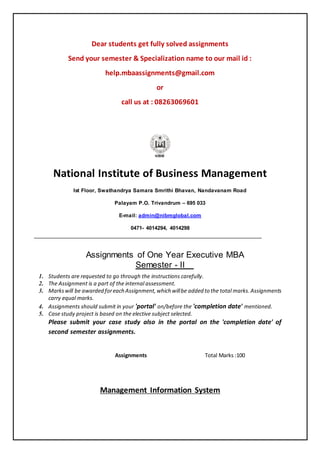 Management information system | PDF