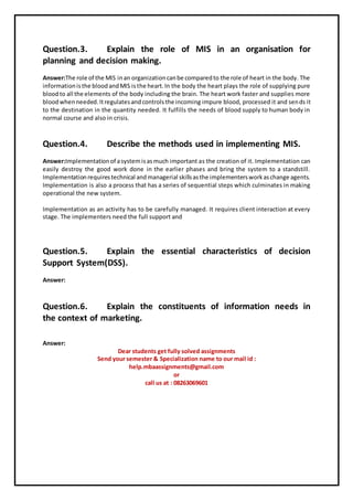 Management information system | PDF