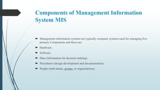Management information system | PPTX