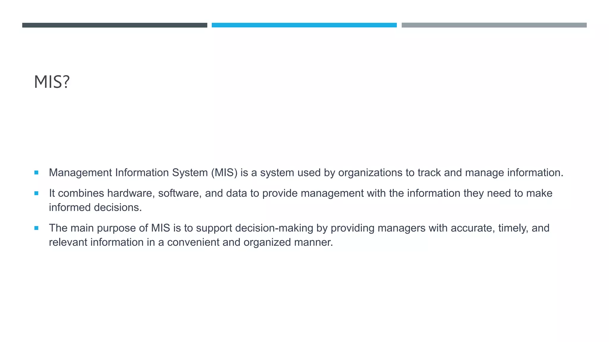 Management Information System | PPT